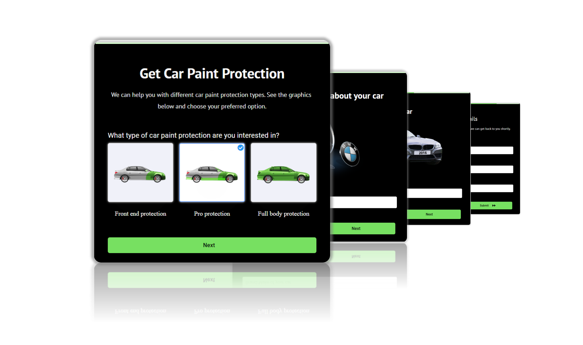 Car Detailing Lead Generation with LeadGen App Multi-Step Froms