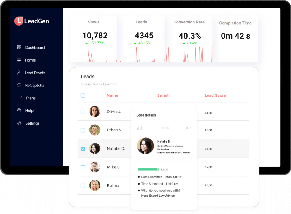 Lead Forms by LeadGen App: Form Builder & Analytics