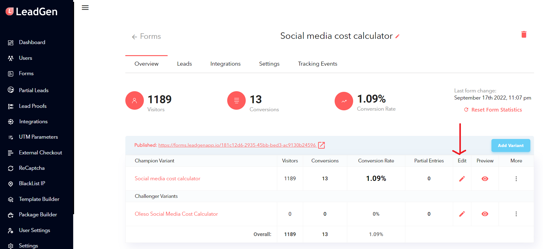 How to build a calculator form? - LeadGen App