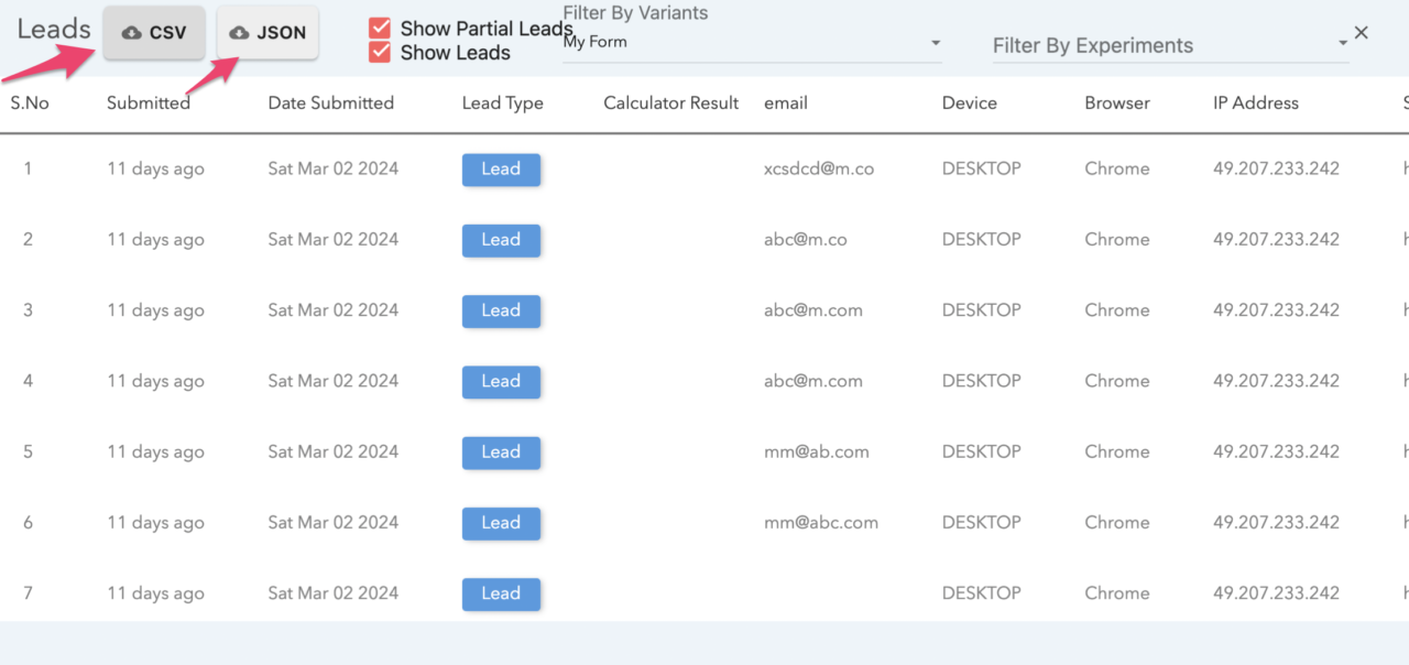 How can I export my leads into a spreadsheet? - LeadGen App