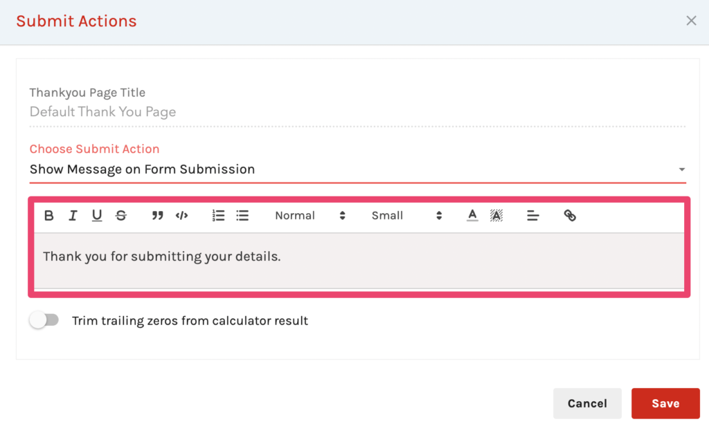 How to connect forms to Thank-you pages/messages - LeadGen App